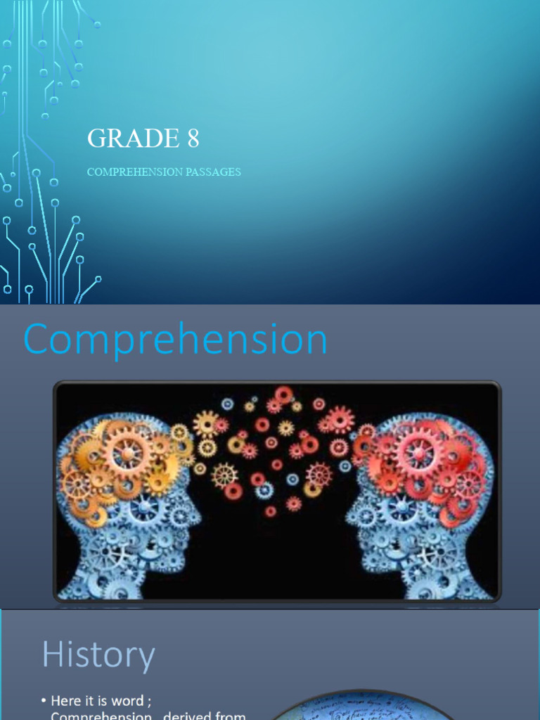 Comprehension | Download Free PDF | Reading Comprehension