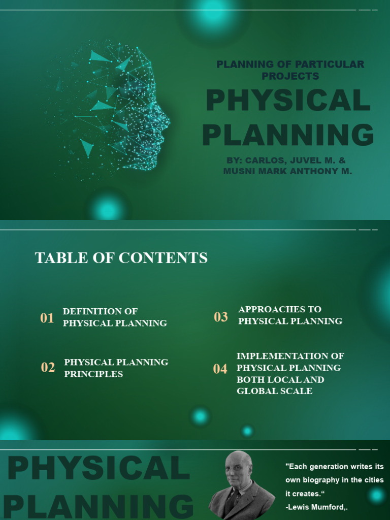 Principles of Effective Physical Planning | PDF | Sustainability ...