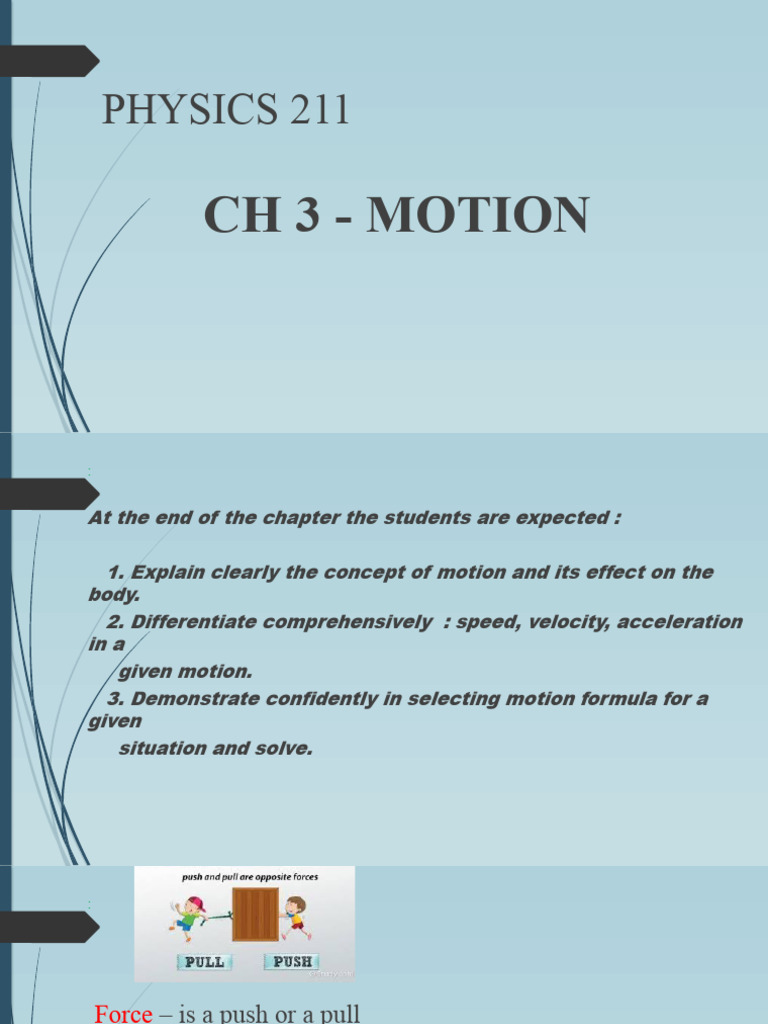 Motion Concepts and Formulas Explained | PDF | Acceleration | Velocity
