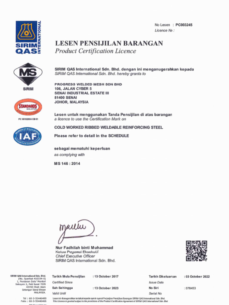 Sijil Sirim | PDF