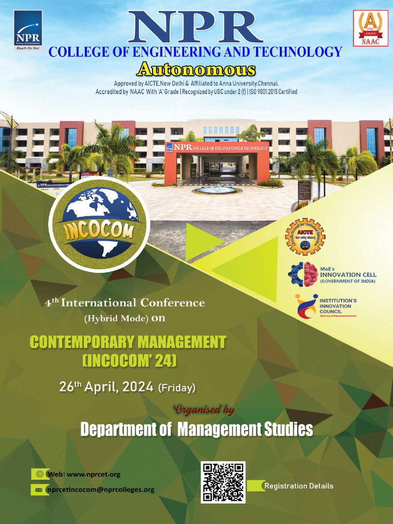 Nprcet Mba Incocom 2K24 26.04.2024-1 | PDF