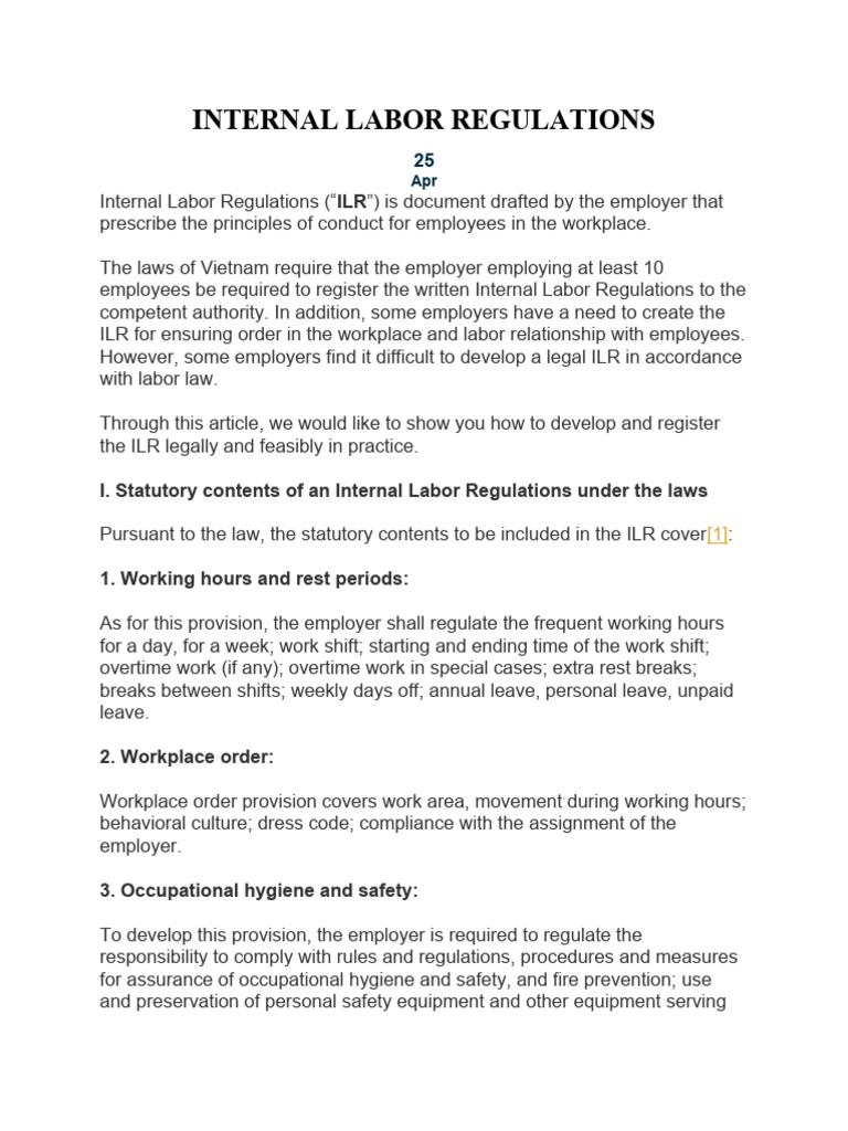 Internal Labor Regulations | PDF | Sexual Harassment | Labour Law