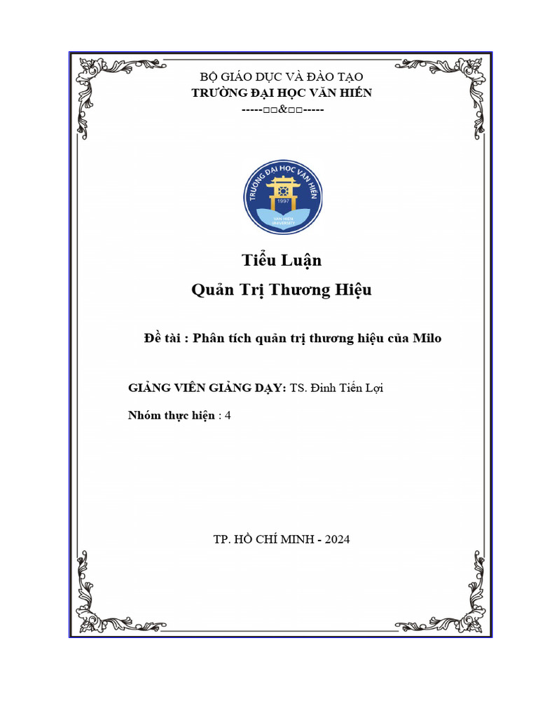 Tiểu luận QTTH CT7 | PDF