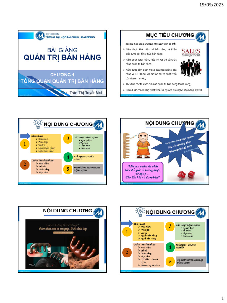 QTBH - C1 - Giới Thiệu Tổng Quan Về QTBH | PDF