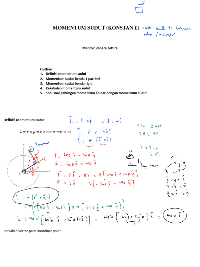 Materi 8 - Momentum Sudut (Konstan L) | PDF