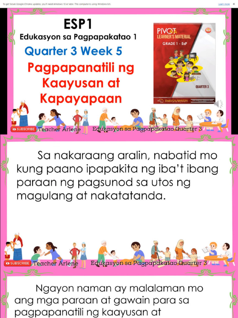 Esp 1 q3 Week 5 | PDF