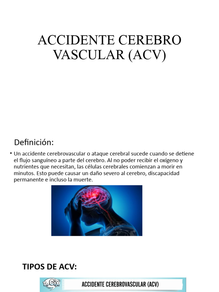 Accidente Cerebro Vascular (Acv) | PDF