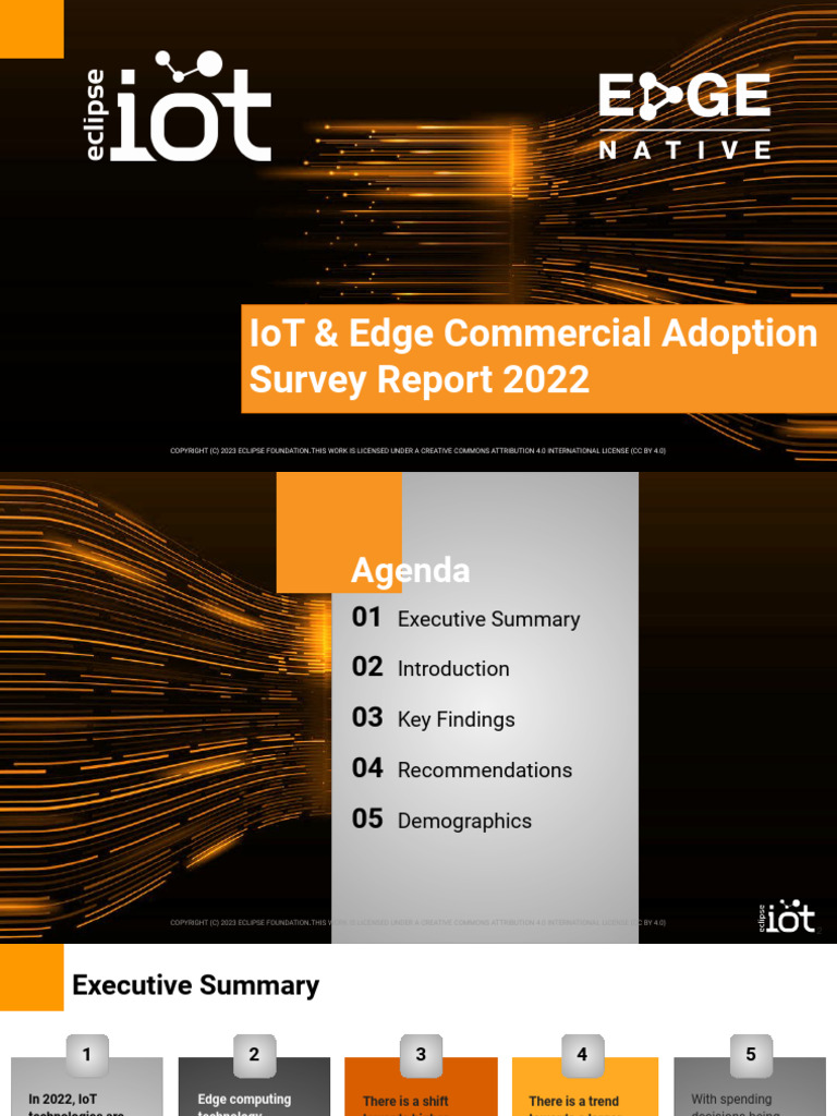 2022 IoT & Edge Commercial Adoption Survey Report | PDF | Cloud Computing | Creative Commons License