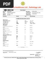Dr Lal PathLabs Sample Report Format | PDF | Pathology | Doctor Of Medicine