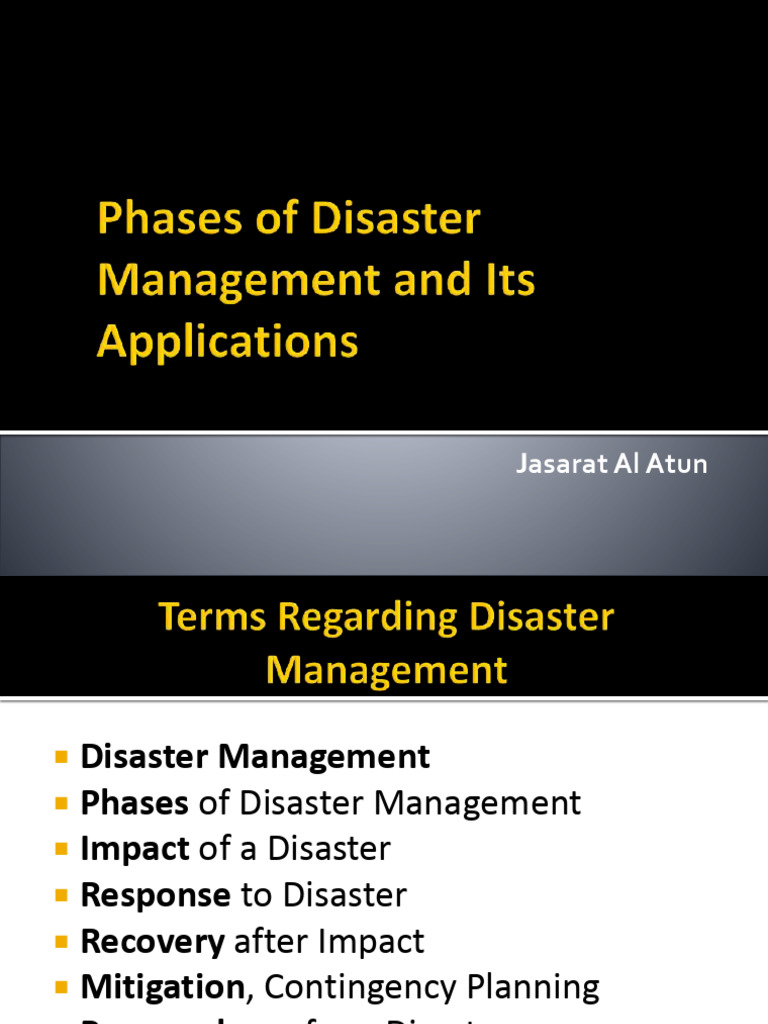 Jasarat Al Atun | PDF | Natural Disasters | Emergency Management