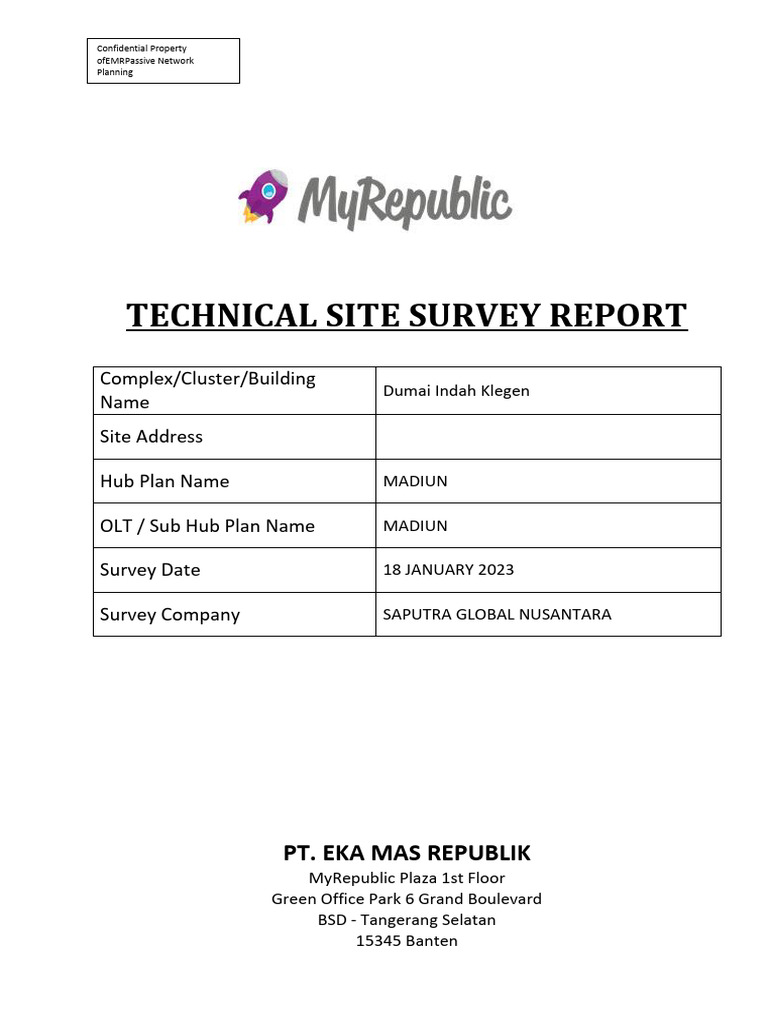 TSSR - Perumahan Dumai Indah Klegen | PDF | Telecommunications ...