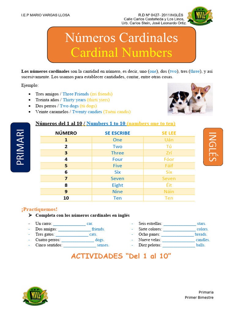 2 Los Números Cardinales y Ordinales | PDF