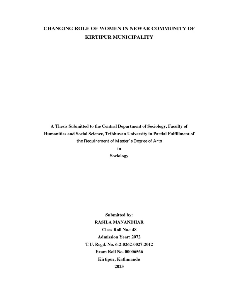 Full Thesis | PDF | Gender Studies | Feminism