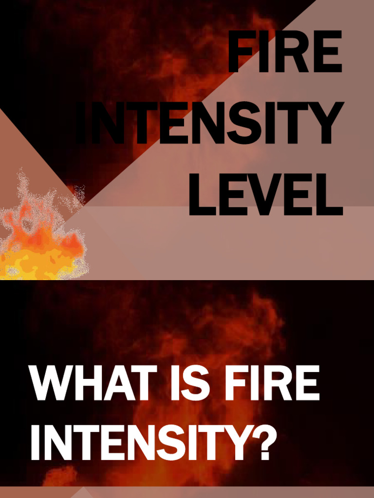 DRRR Fire Intensity Level | PDF | Fires | Wildfire
