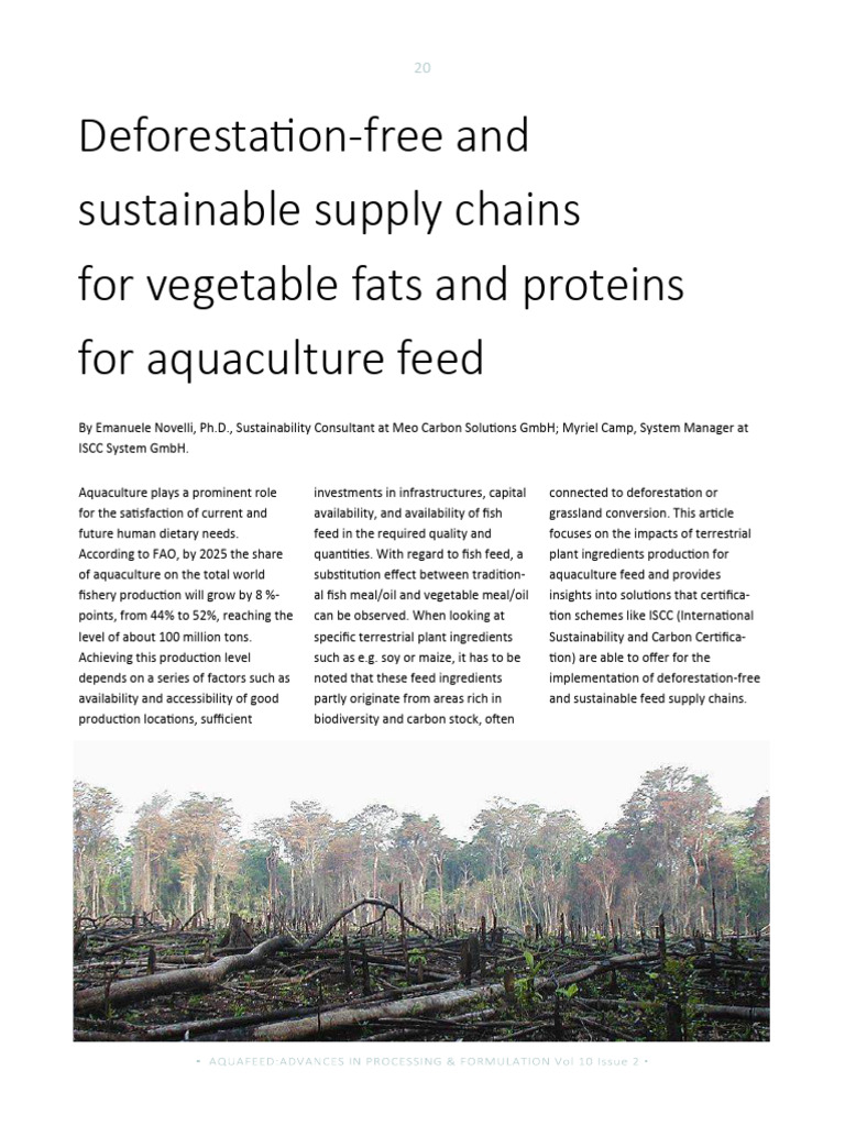 2018 - Deforestation-Free and Sustainable Supply Chains For Vegetable ...