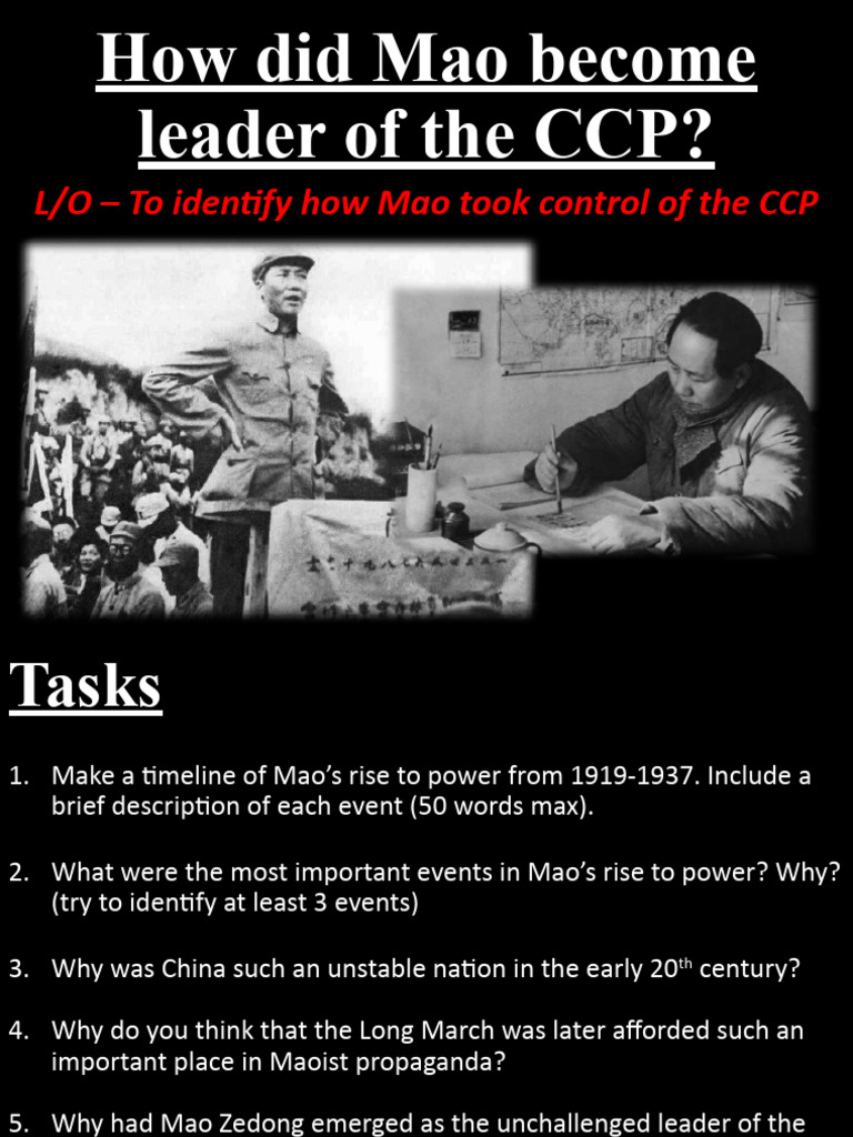 Mao Becomes Leaders | PDF | Mao Zedong | Communism