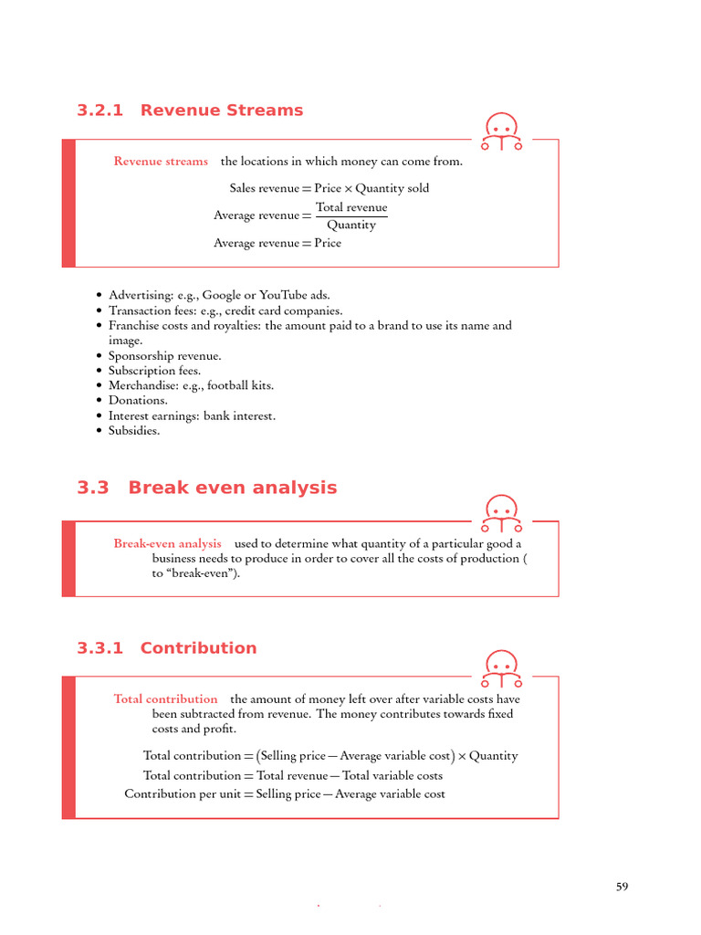 IB Business Break Even Analysis | PDF | Financial Accounting | Money