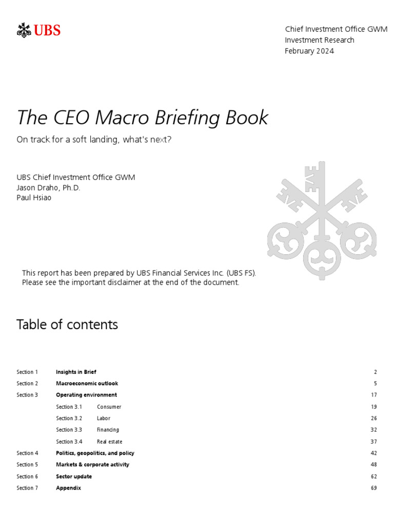 CEO Macro Briefing | PDF | Macroeconomics | Inflation