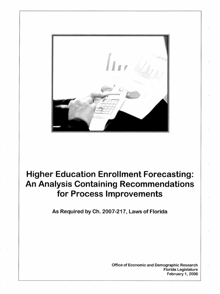 Higher Education Enrollment Forcasting | PDF