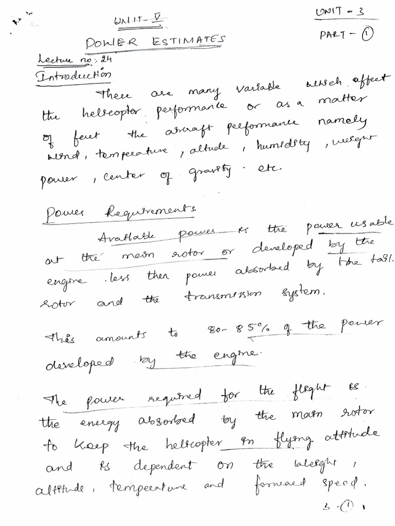 Helicopter Engineering Unit 3 | PDF