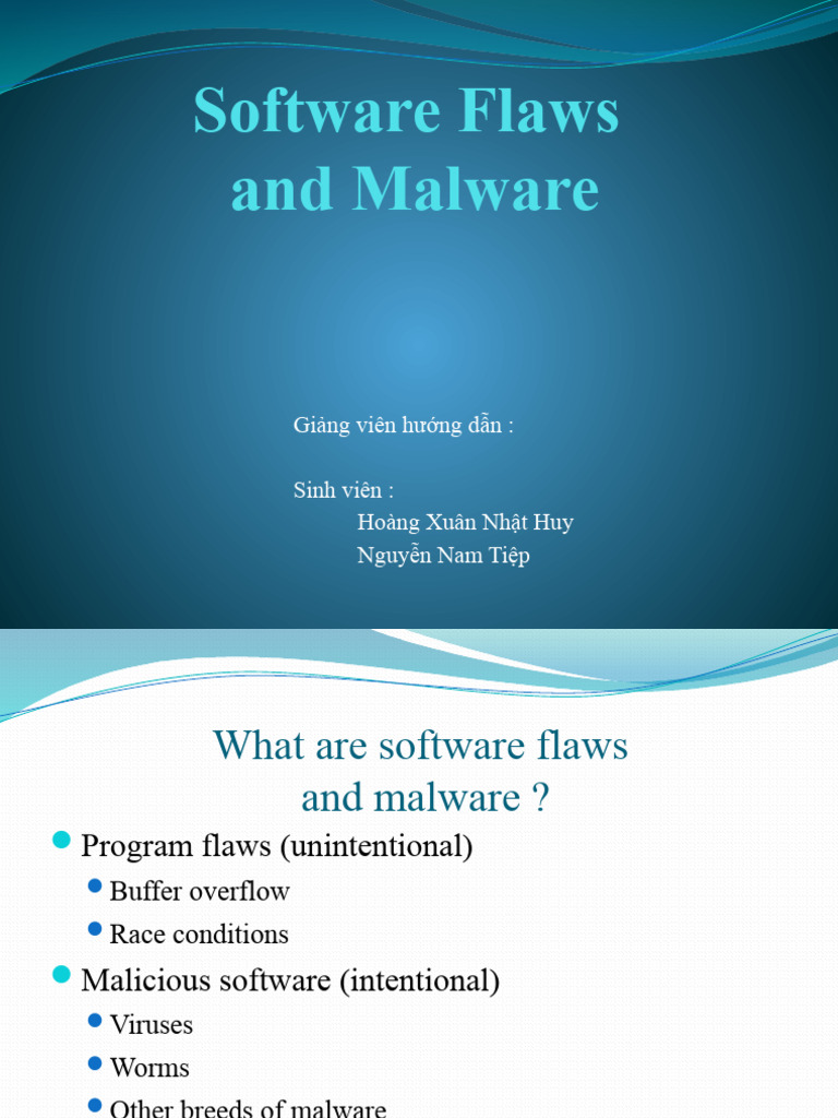 2015 12 Software-Flaws | PDF | Computer Virus | Malware