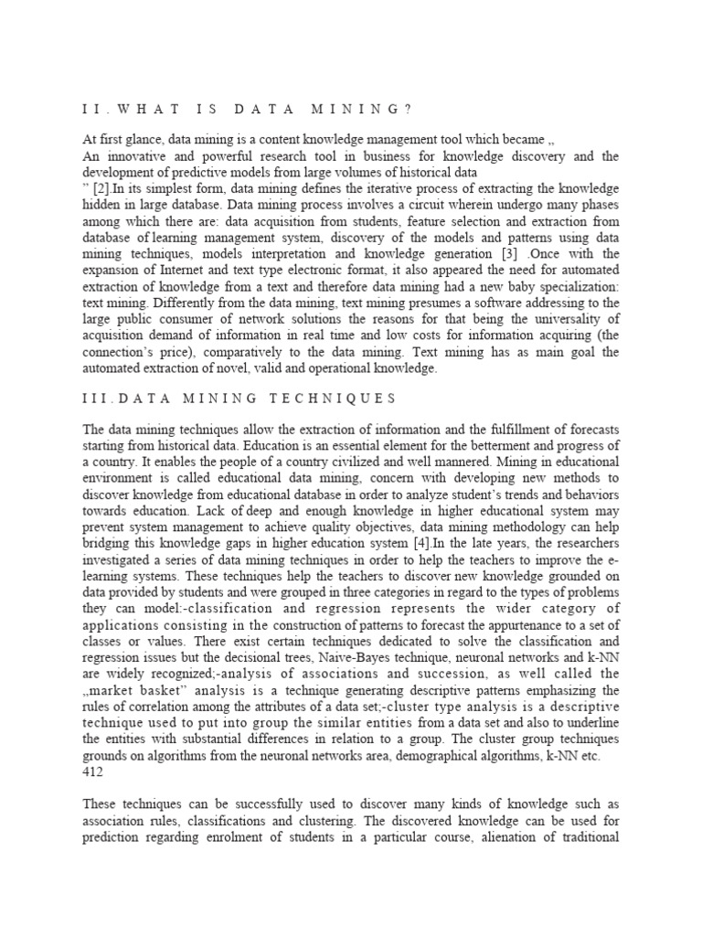 Ii - What Is Data Mining? | PDF | Data Mining | Learning