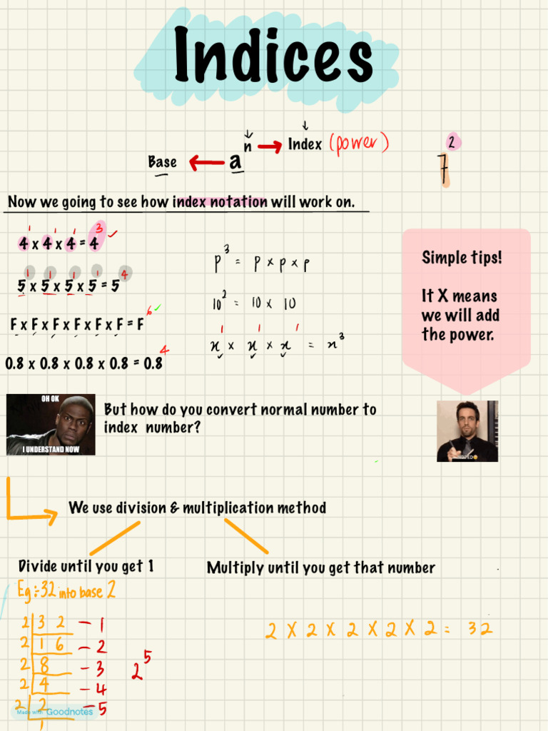 Indices | Download Free PDF | Multiplication | Mathematics