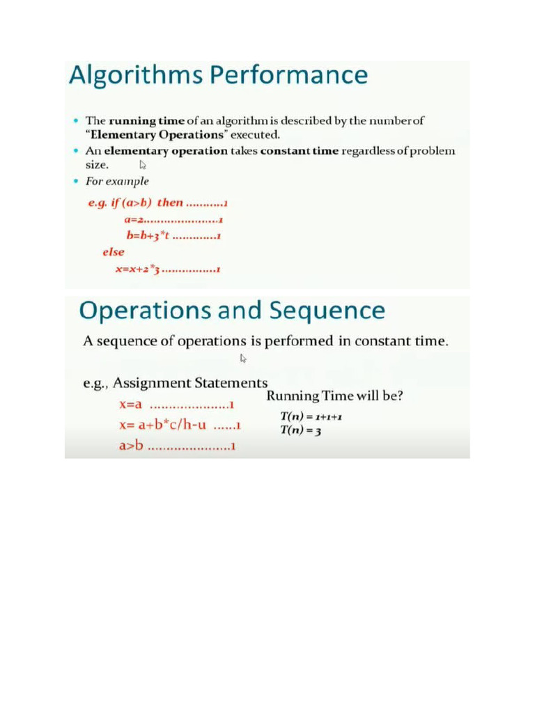 Time Complexity Calculation | PDF
