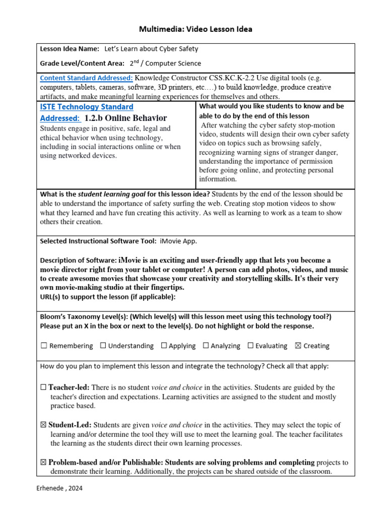 multimedia video lesson idea ejirog | PDF | Learning | Multimedia