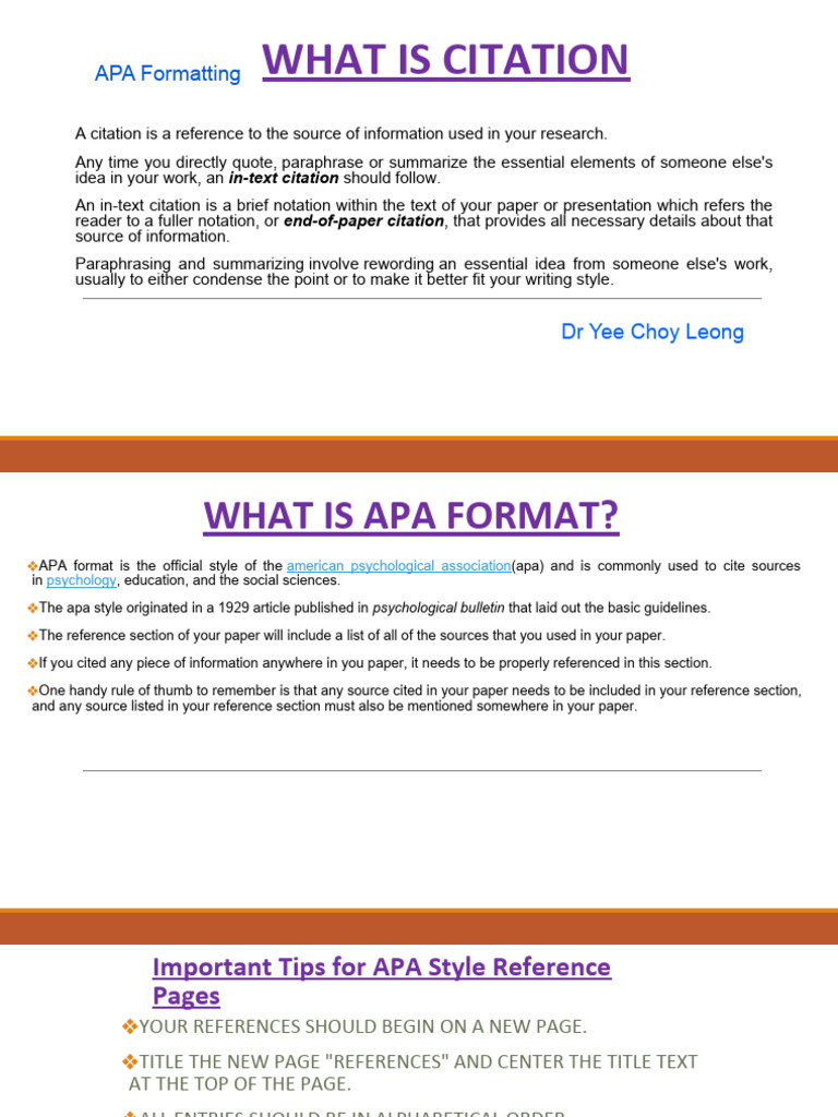 Understanding APA Citation Basics | PDF