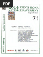 Zrínyi Ilona Matematika Verseny 2024-2025 | PDF