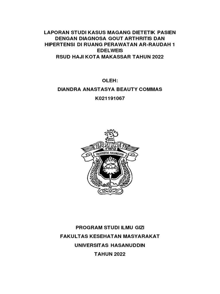 Laporan Magang Dietetik | PDF | Kesehatan Holistik | Sains & Matematika