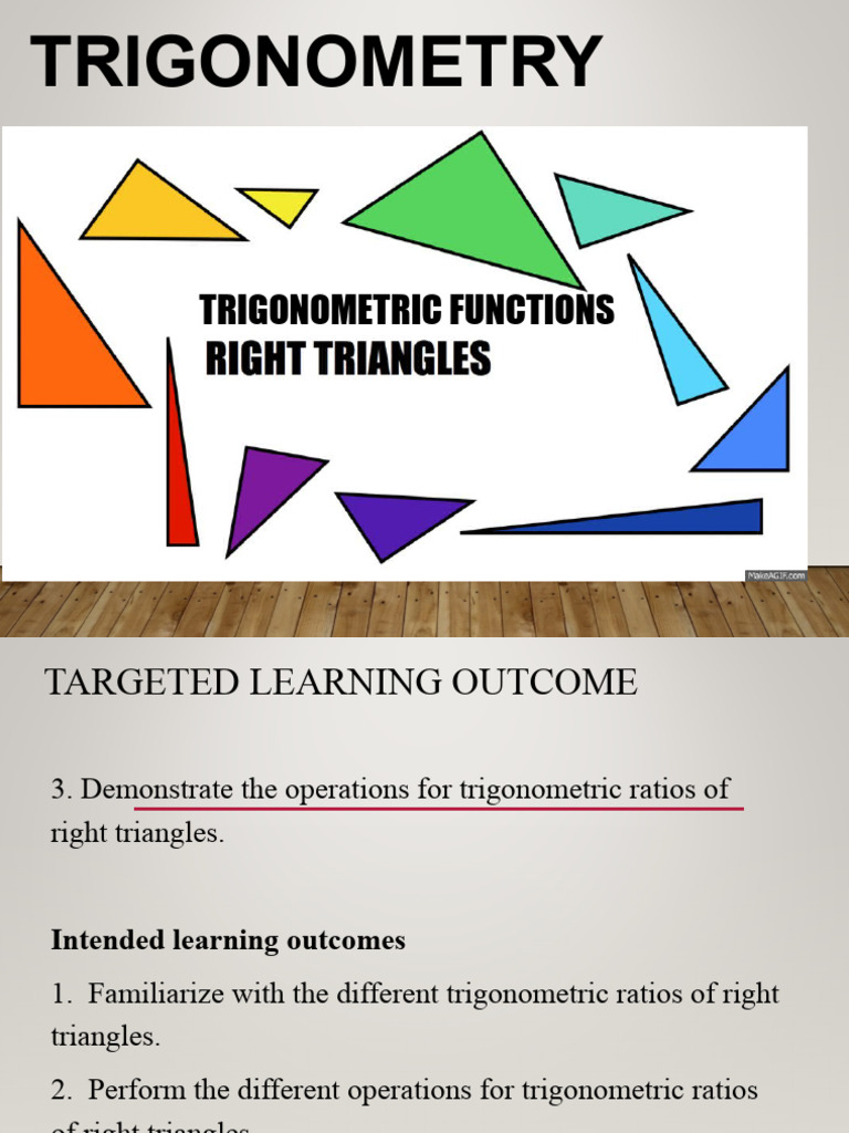 Right-Triangle-Trigonometry_2023_2024 | PDF | Trigonometric Functions | Trigonometry