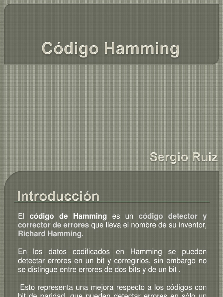 Código Hamming | PDF | Informática teórica | Matemáticas discretas