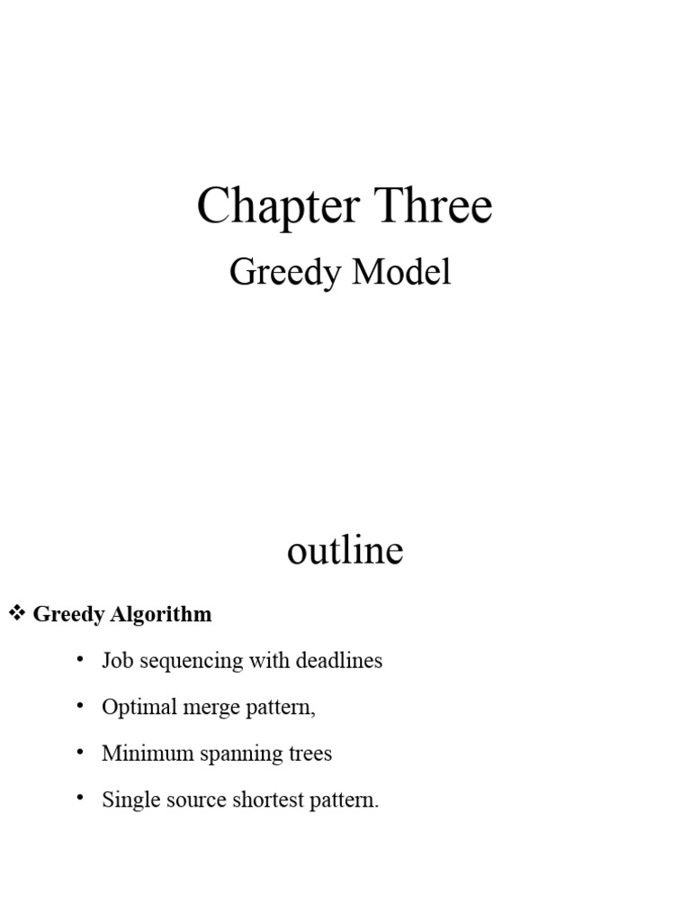 Chapter Three | PDF | Mathematical Optimization | Algorithms And Data Structures