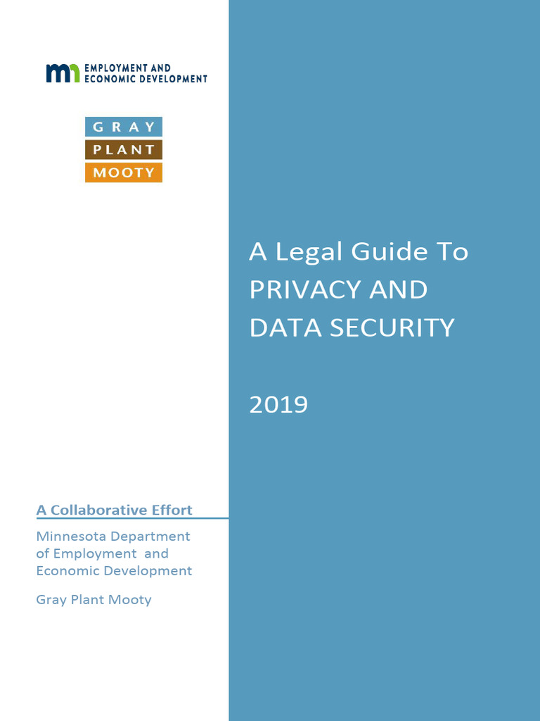 A Legal Guide To PRIVACY AND DATA SECURITY 2019 | PDF | Gramm–Leach ...