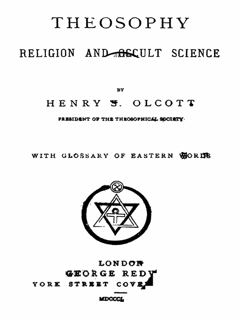Theosophy Religion and Occult Science | PDF