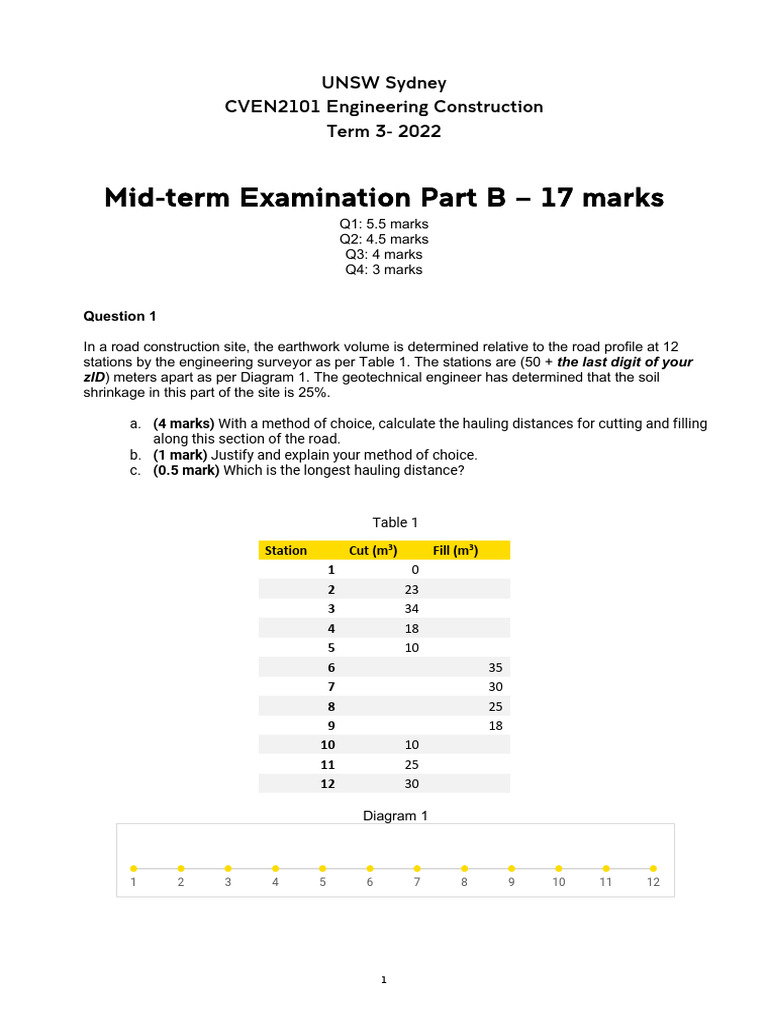 Mid-Term Questions | PDF | Concrete | Civil Engineering