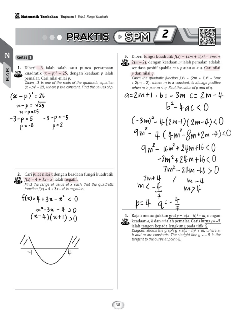 Praktis Addmath Bab 2 T4 Pdf