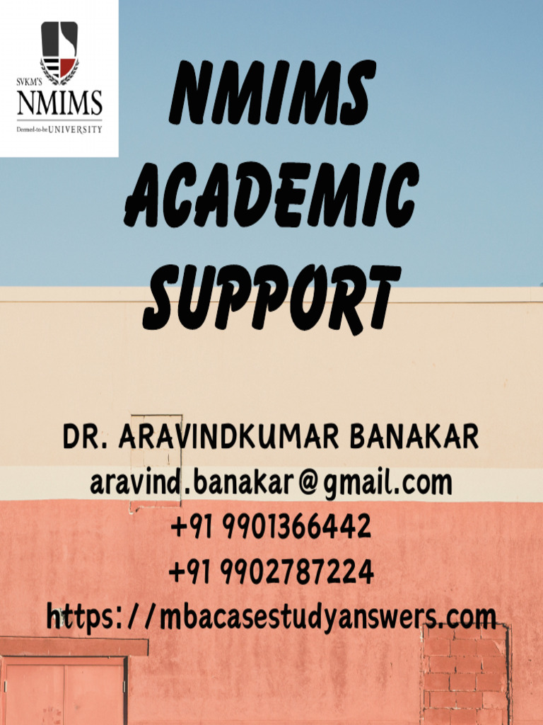 Nmims Academic Support 7 | PDF