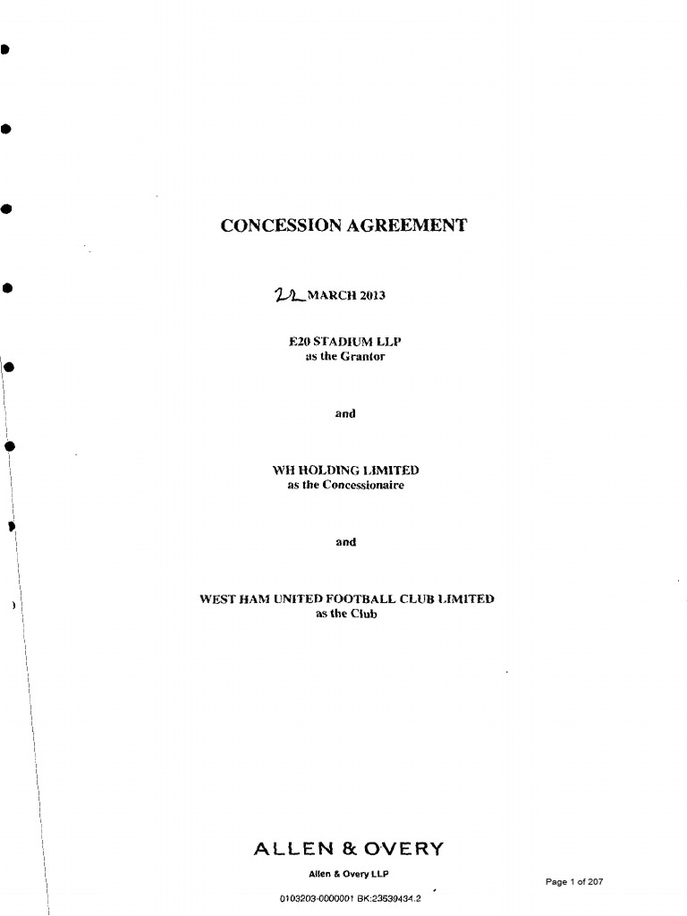 Scribd - Sample - Concession Agreement 2016 UK | PDF | Lease | Trademark