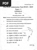 6th Sem MAKAUT Research Methodology PYQ | PDF | Methodology | Statistics