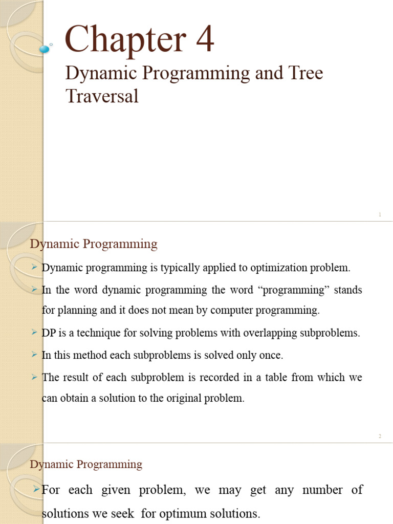 Co SC 3131 Chap 4 | PDF | Dynamic Programming | Mathematical Optimization