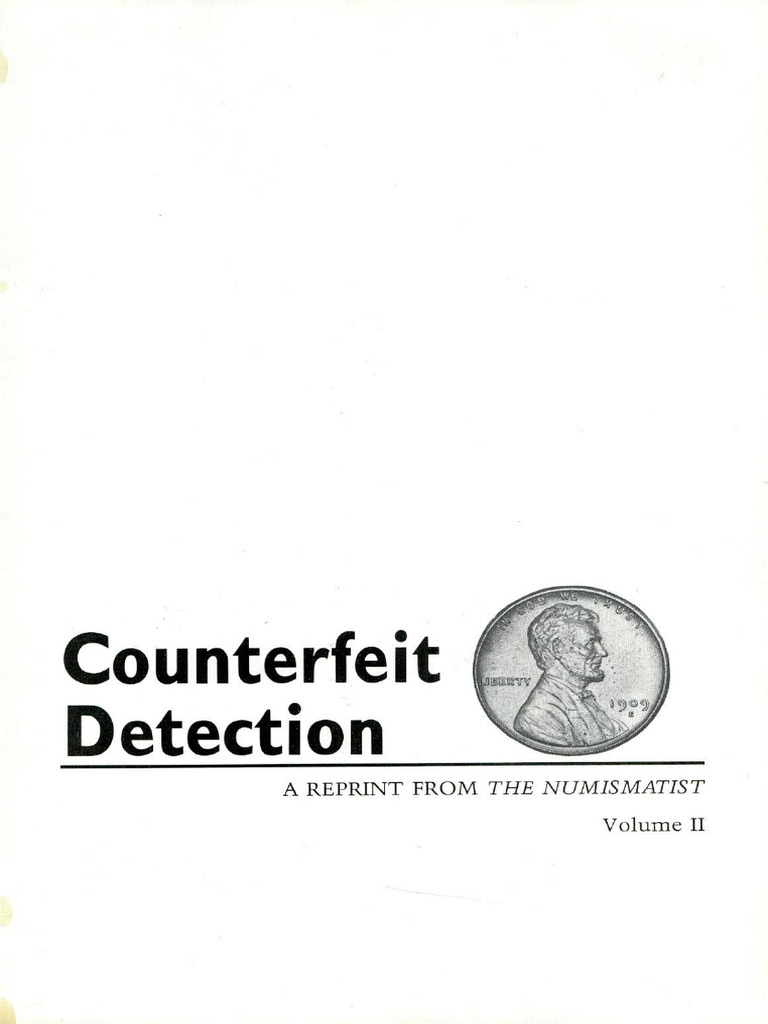 Counterfeit Detection Vol.2 | PDF | Penny (United States Coin ...