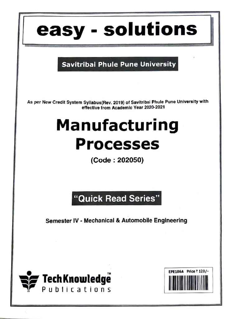 Manufacturing Process Easy Solutions | PDF