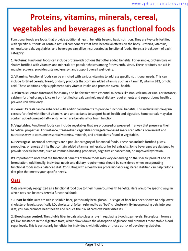 Proteins, Vitamins, Minerals, Cereal, Vegetables and Beverages As ...