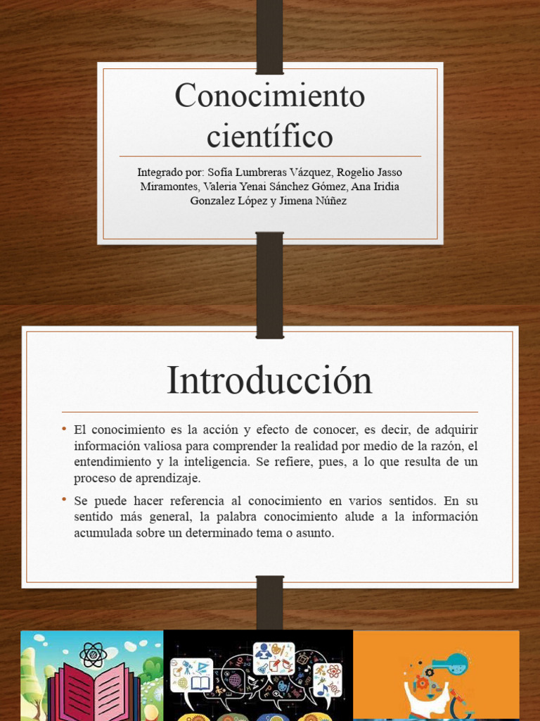 Presentacion Conocimiento Cientifico | PDF | Conocimiento | Método ...