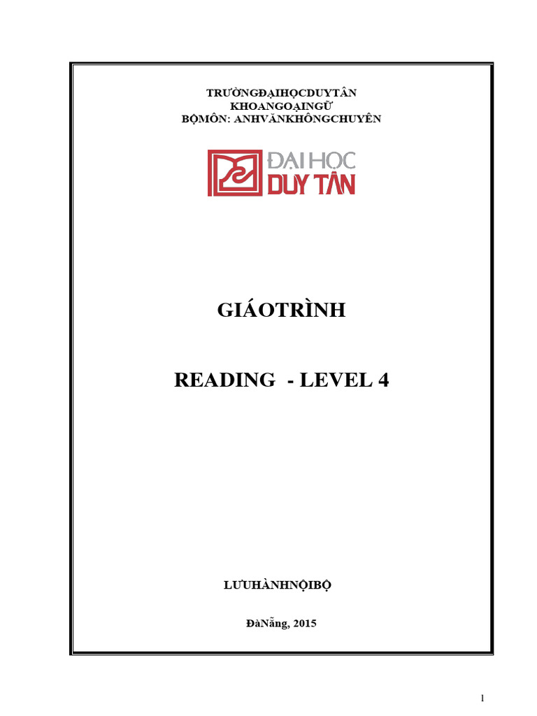 Lê, L. T. K. - 2015 - Reading Level 2 International School Vol. 22. ENG 226 - 2020S - REF | PDF ...