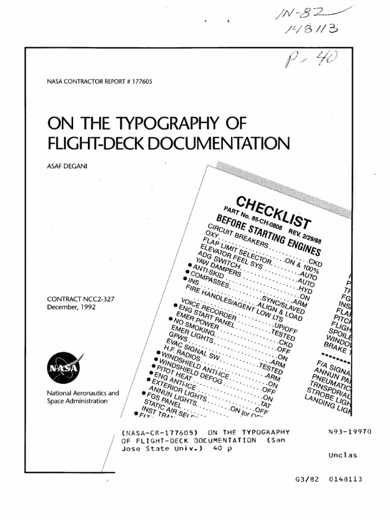 On The Typography of Flight-Deck Documentation | PDF