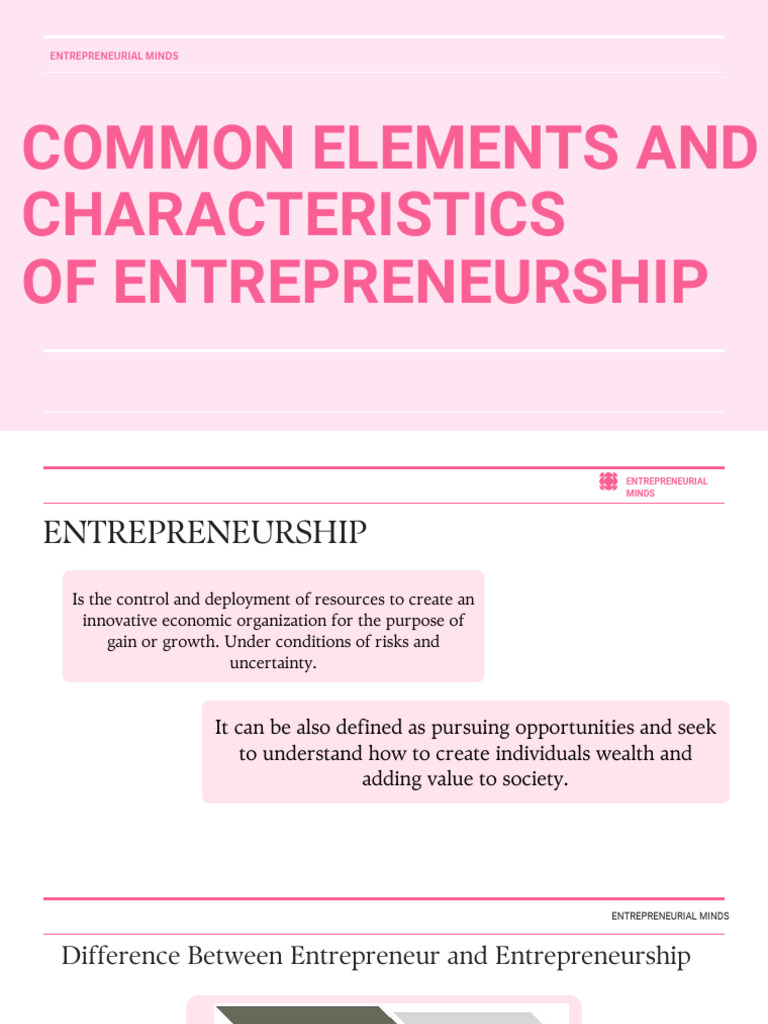 2nd PPT Entrep | PDF | Entrepreneurship | Risk